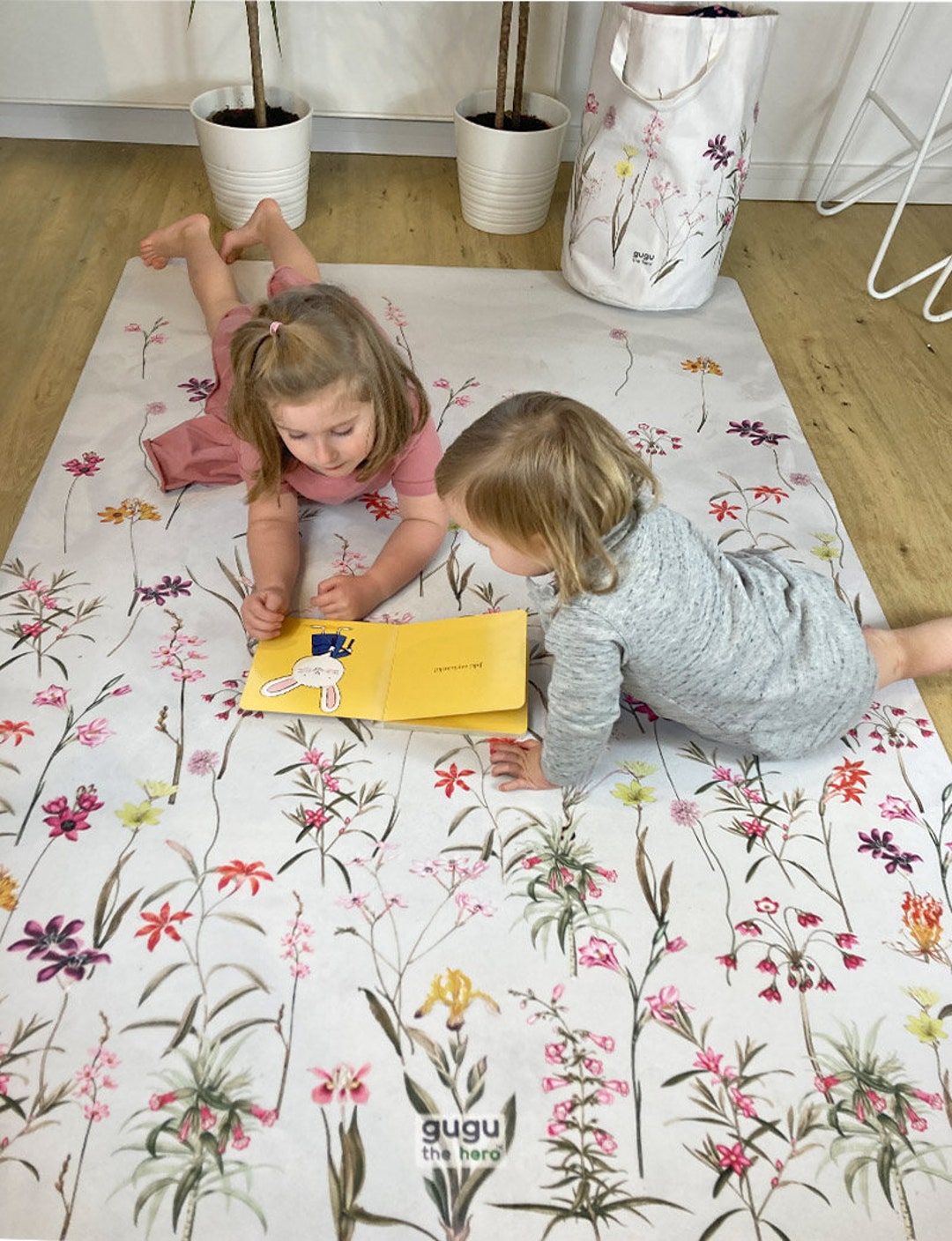 Natural Rubber Baby Mat Flower Garden Big - Etsy