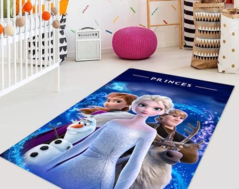 Elsa Anna Olaf Rug - Etsy