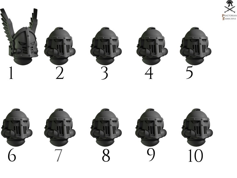 Gothic/sci Fi Gloomy Angel Winged Helmets X20 Eternal - Etsy