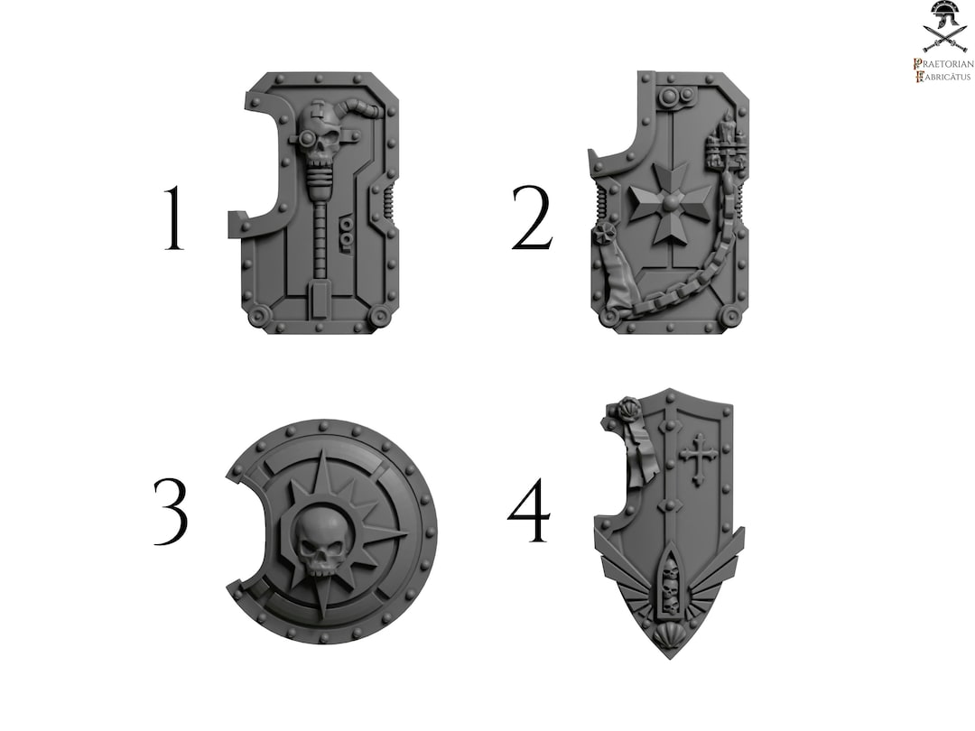 Gothic/sci Fi Gloomy Angel Breacher Shields Eternal Pilgrim - Etsy