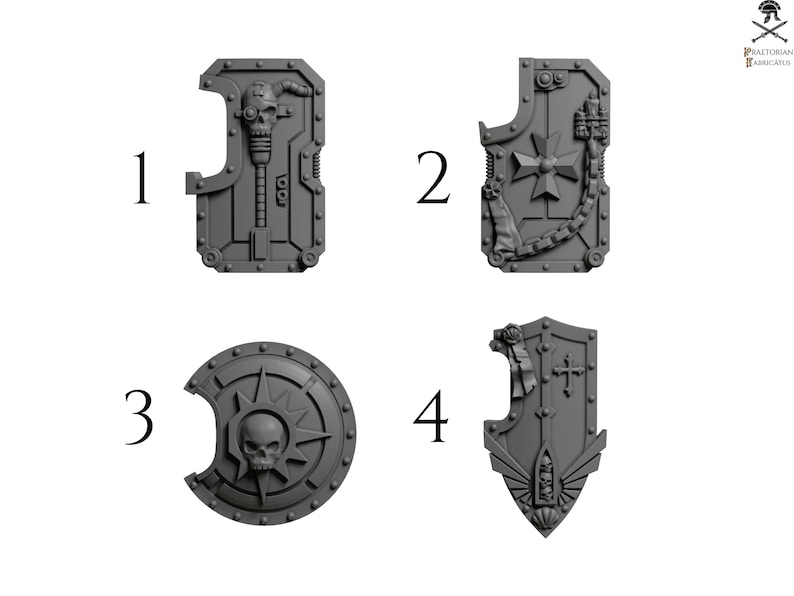 Gothic/sci Fi Gloomy Angel Breacher Shields Eternal Pilgrim - Etsy