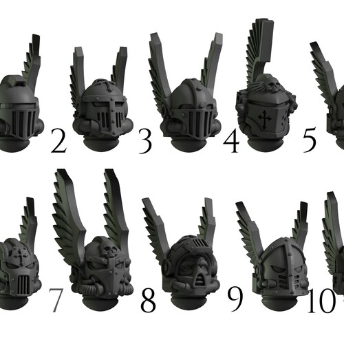 Gothic/sci Fi Gloomy Angel Company Veteran Pack Eternal - Etsy