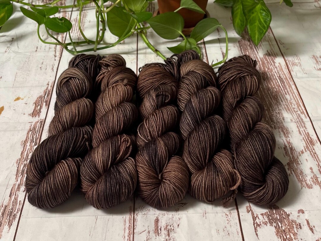 Hand Dyed DK Superwash Merino Yarn 255 Yards - Sable - Etsy
