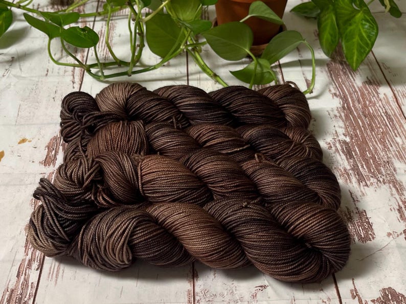 Hand Dyed DK Superwash Merino Yarn 255 Yards - Sable - Etsy