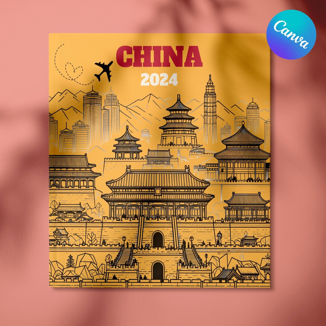 CHINA Travel Coffee Table Photo Book, Canva Photobook Template, Travel ...
