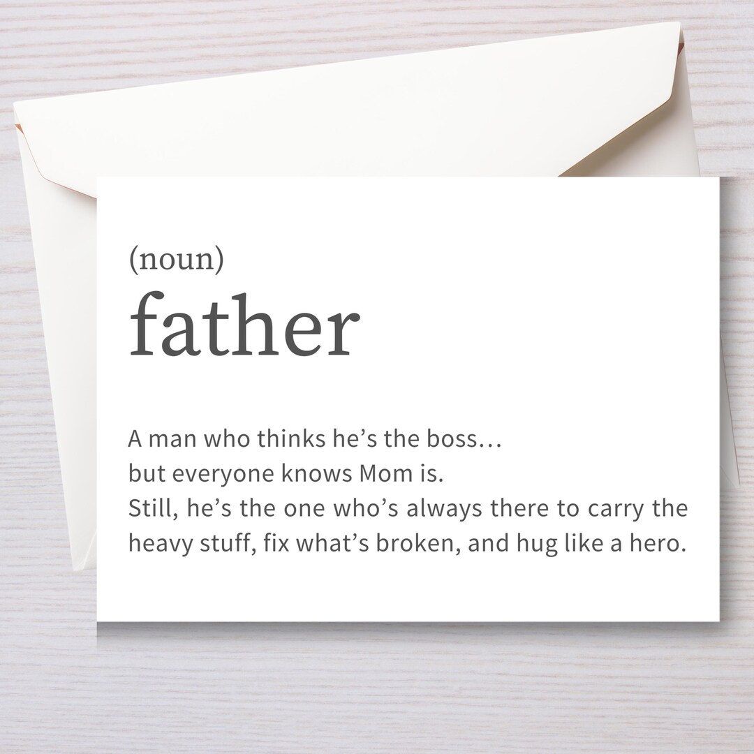 Dad Birthday Card, Funny Dad Card, Funny Father's Day Card, New Dad ...