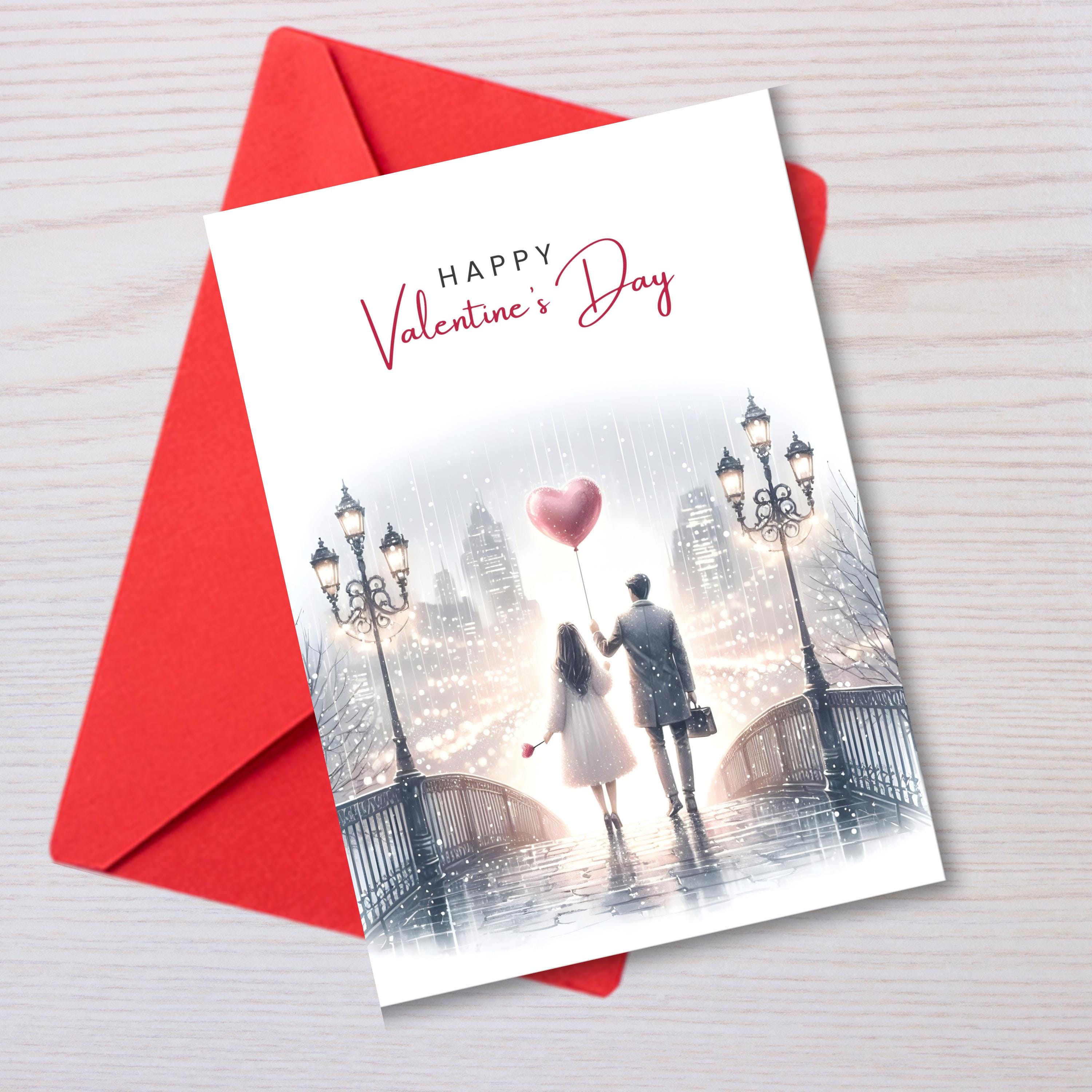 Romantic Valentine’s Day Card, Romantic Valentine’s Day Card, Valentine ...