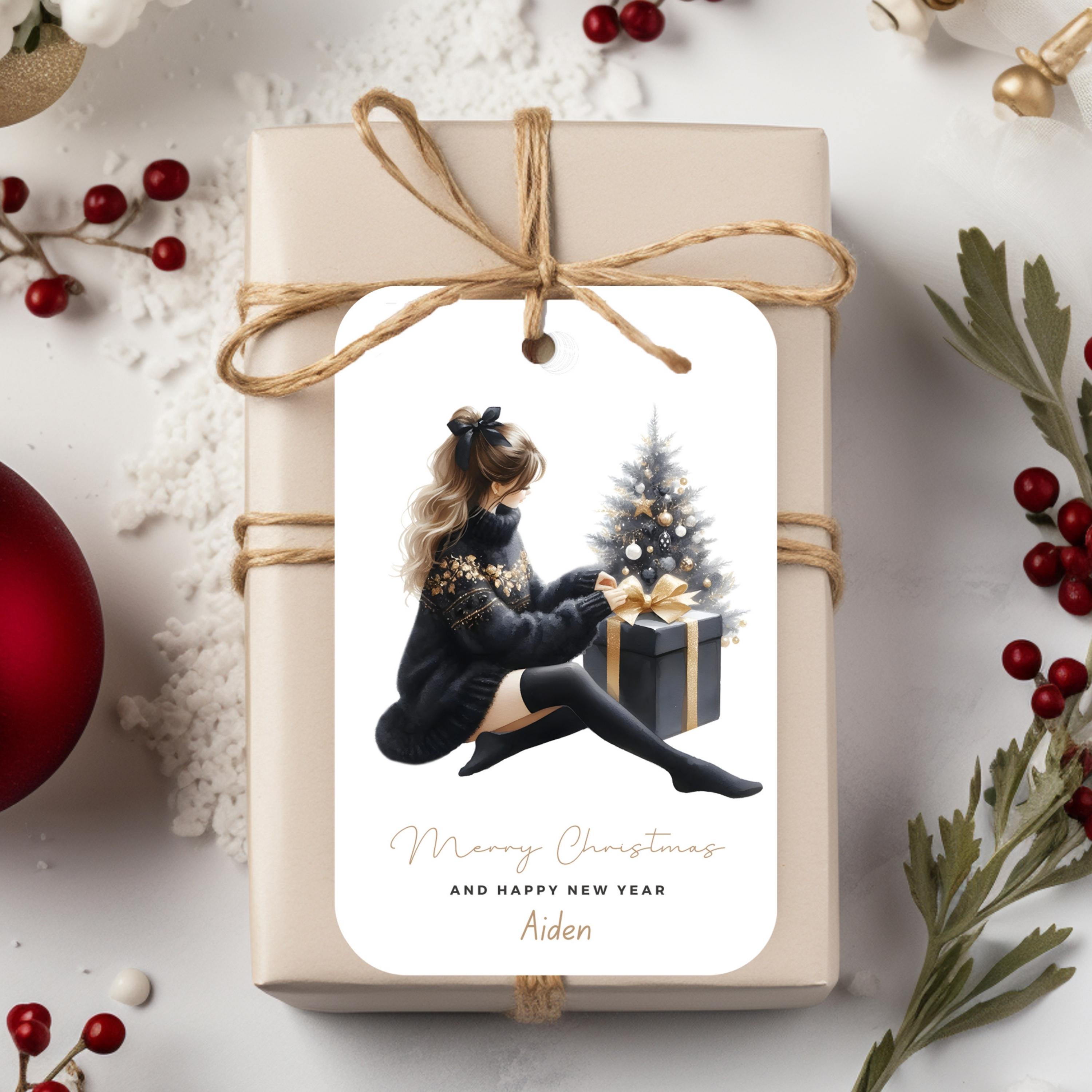 Personalized Gift Tags, Christmas Name Tags, Holiday Present Labels ...