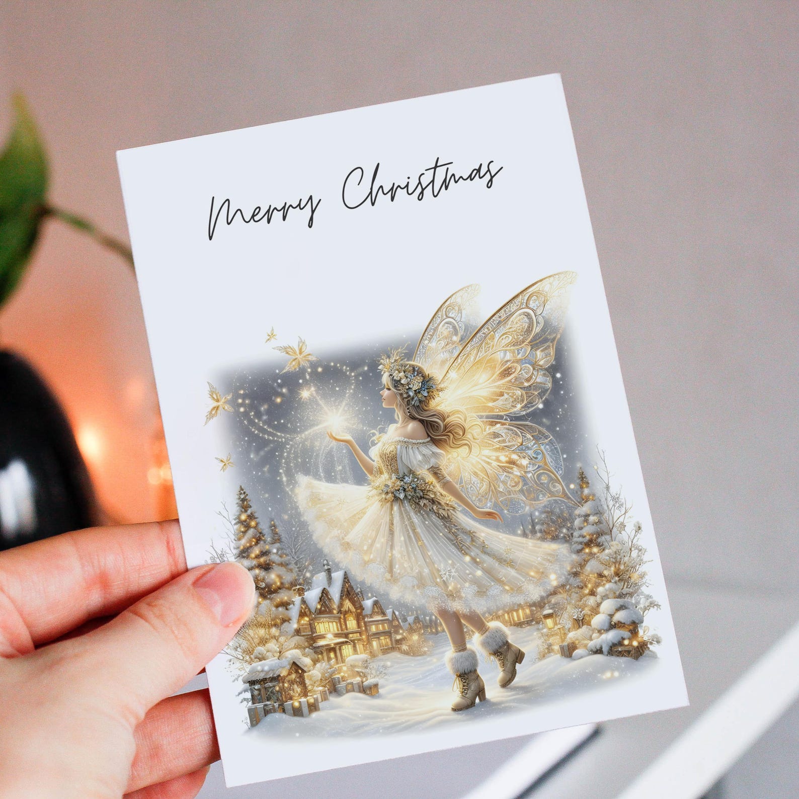 Christmas Fairy Card Set of 6 – Whimsical Winter Illustration With ...