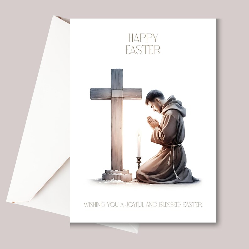 Sacred Easter Prayer Cards, Christian Greeting Card Set - Etsy