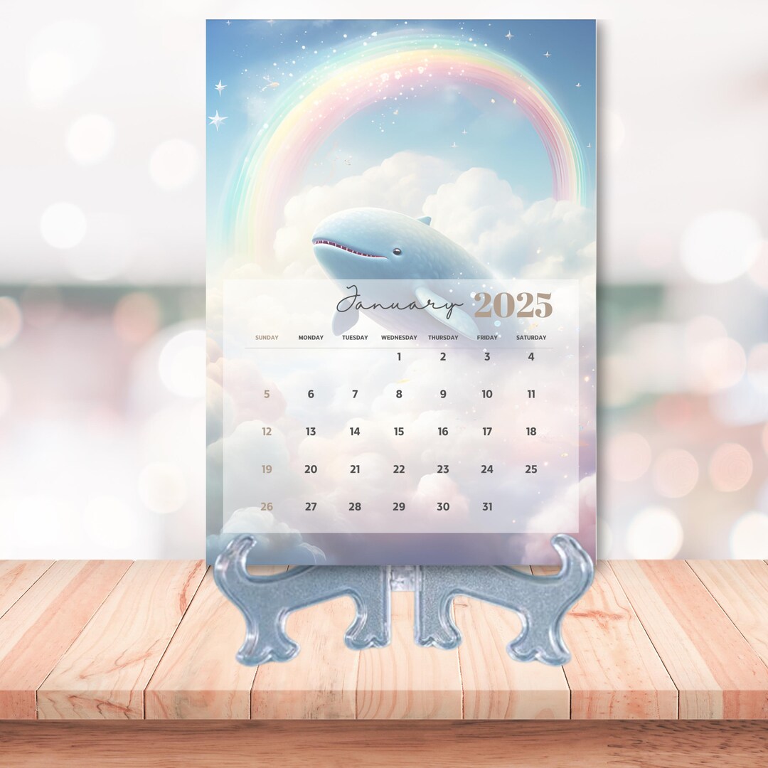 2025 Whimsical Animal Calendar, Adorable Animal Desk Calendar ...