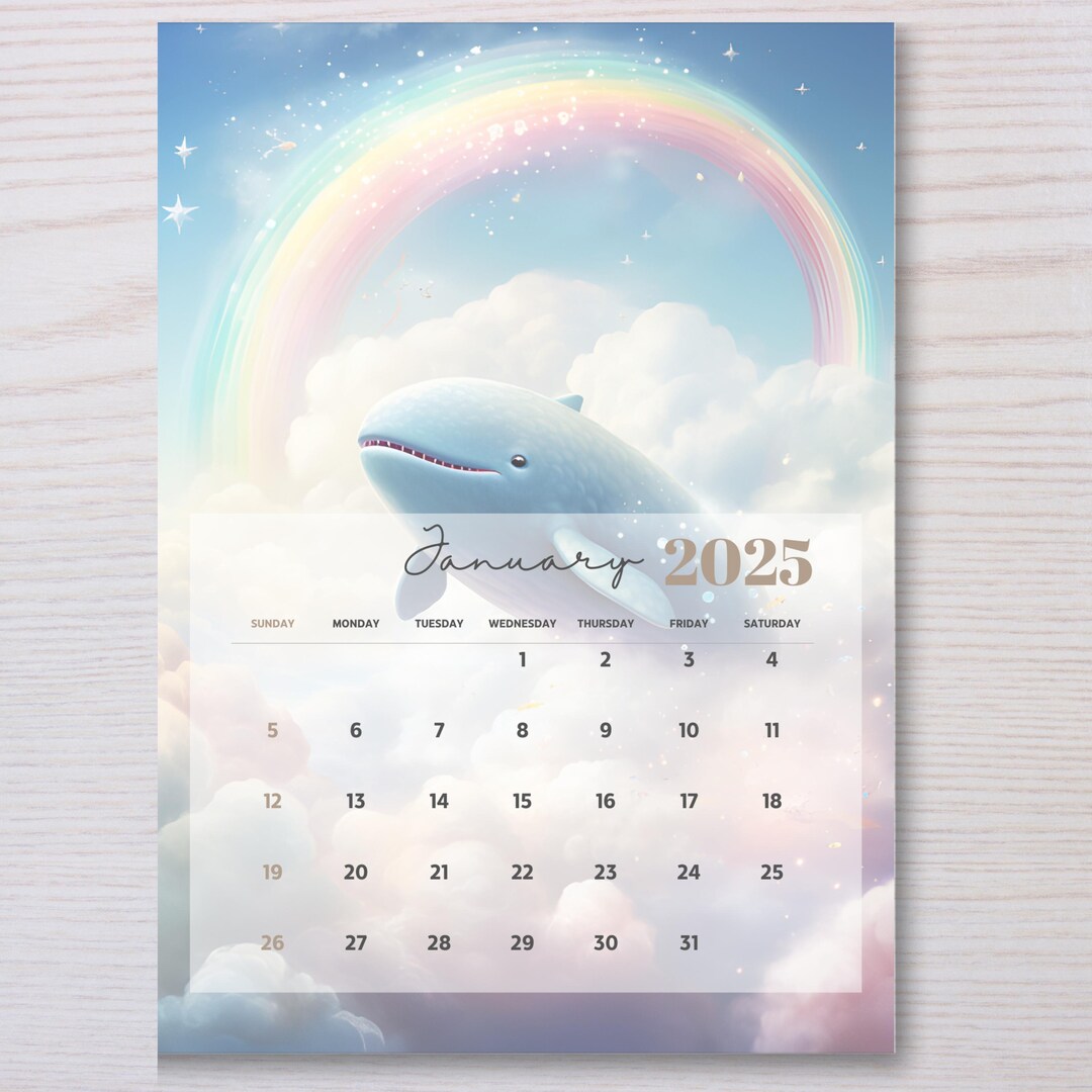 2025 Whimsical Animal Calendar, Adorable Animal Desk Calendar ...