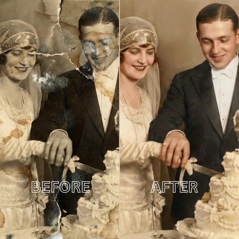 Custom Photo Restoration and Colorization: Fix Old Damaged Pictures ...