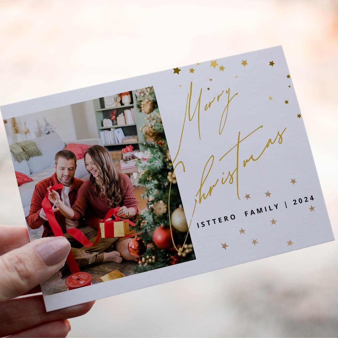 Custom Family Christmas Card, Personalized Holiday Greeting Cards ...