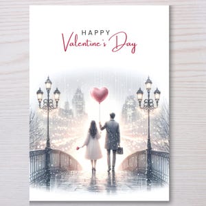 Romantic Valentine’s Day Card, Romantic Valentine’s Day Card, Valentine ...