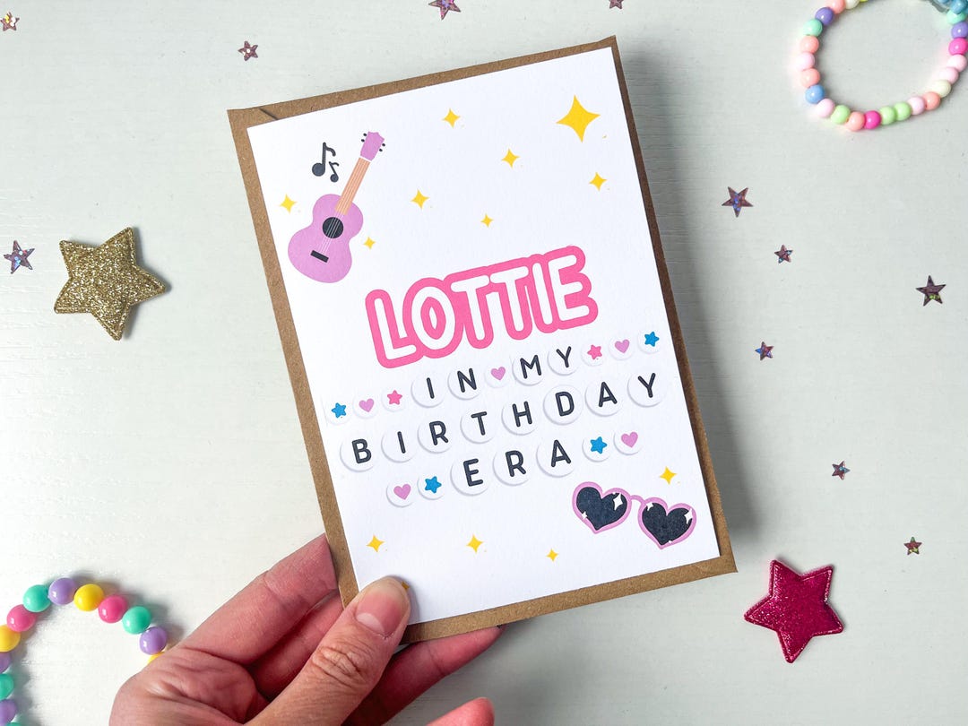 Personalised 'in My Birthday Era' Birthday Card, Swifitie Inspired ...