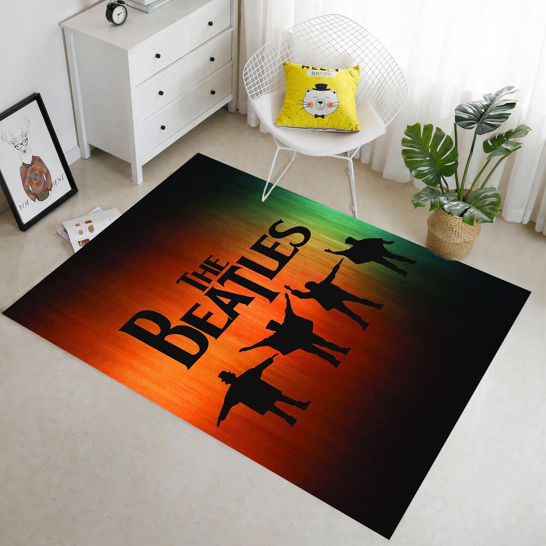 The Beatles Collage,music Rug, the Beatles, the Beatles Rug, Fan Rug ...