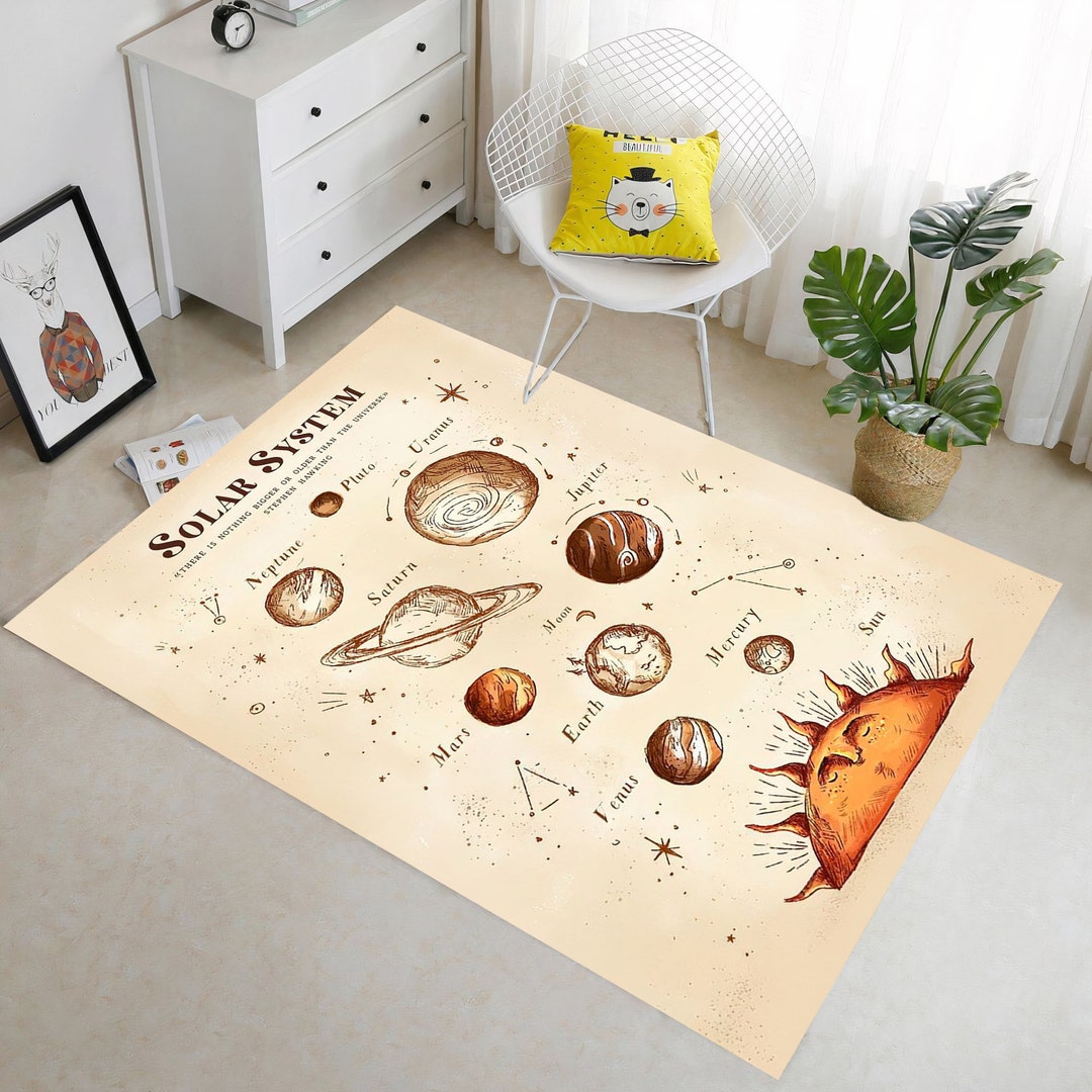 Planets Rug,space Rug,solar System Rug,galaxies Rugs,large Space Rugs ...