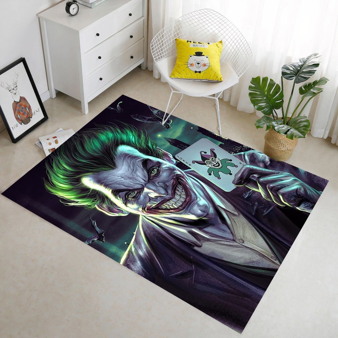 Joker Rug, Gift Rug, Rug for Living Room, Area Rug, Non Slip Rug, Home ...