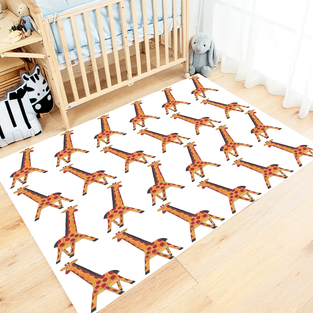 Giraffe Rug,giraffe Pattern,animals Rug,kids Room Rug,gift for Kids,rug ...