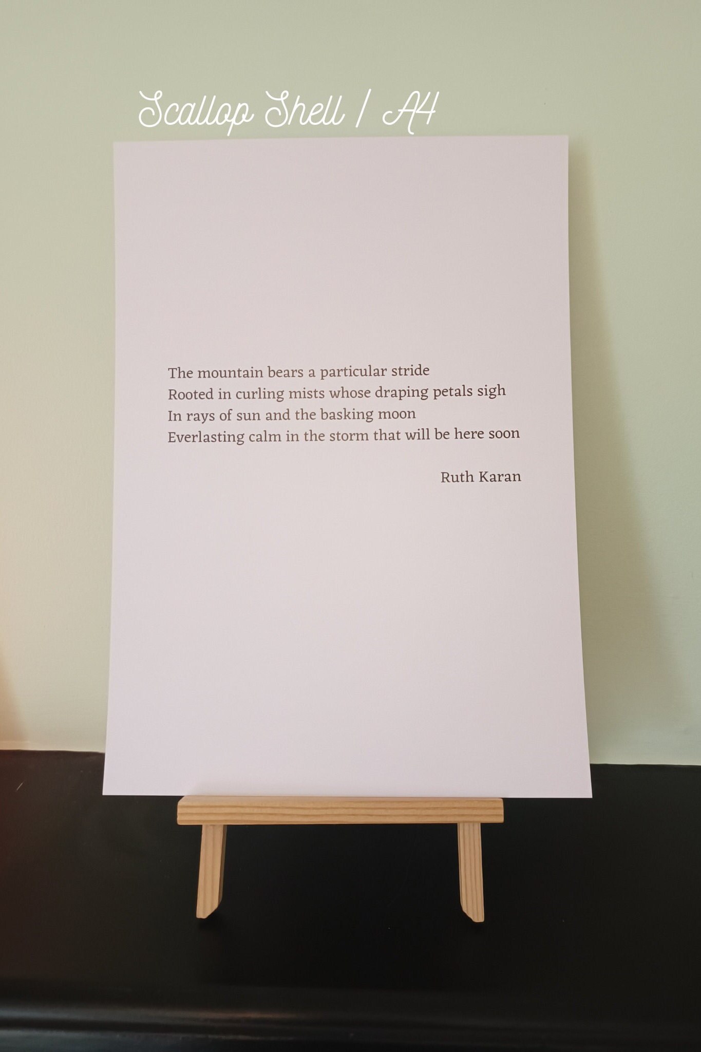 Handwritten Original Poem, A4 Bespoke, Custom Poem Print Written Just ...