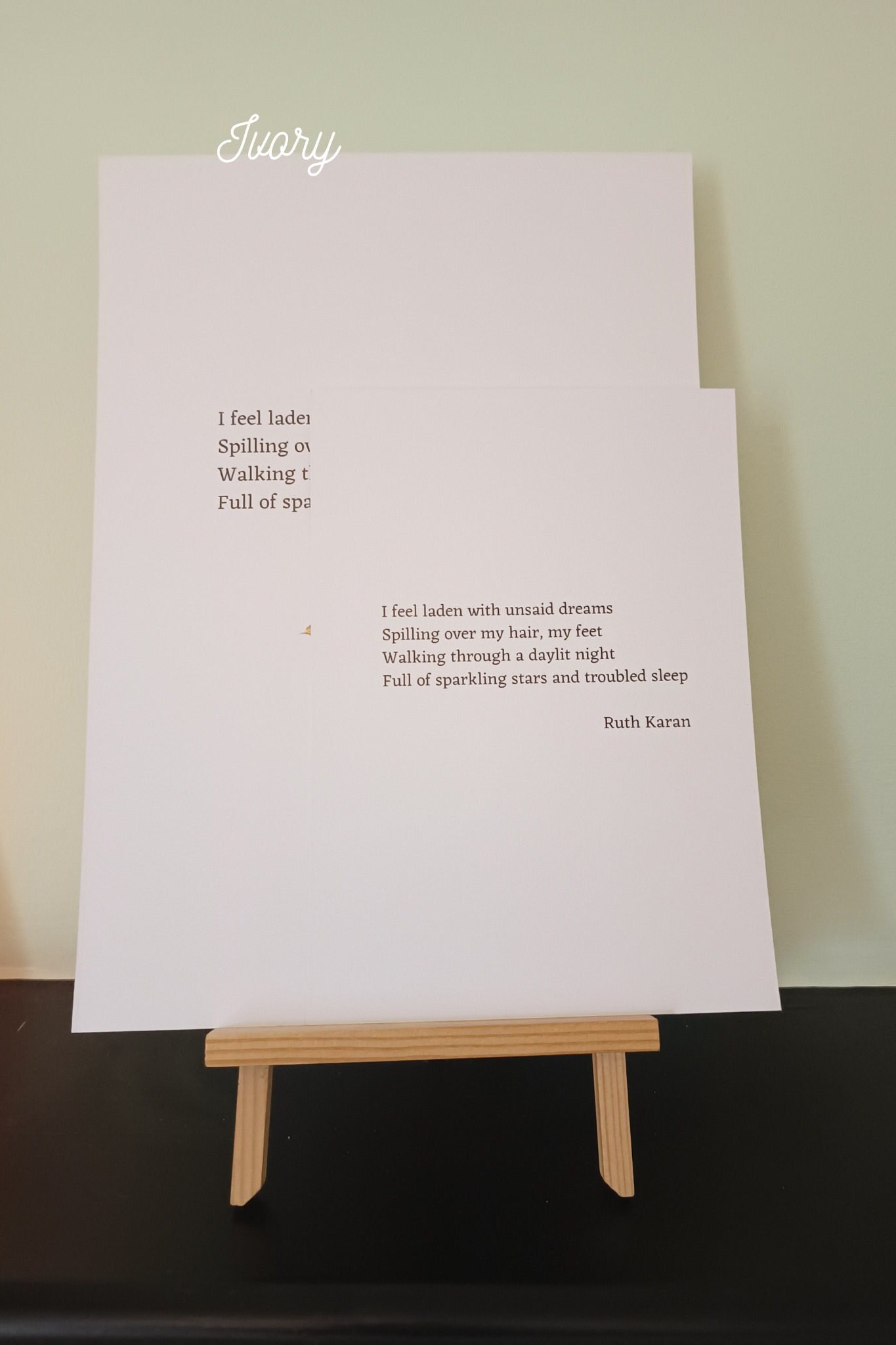 Handwritten Original Poem, A4 | Bespoke, Custom Poem Print Written Just ...