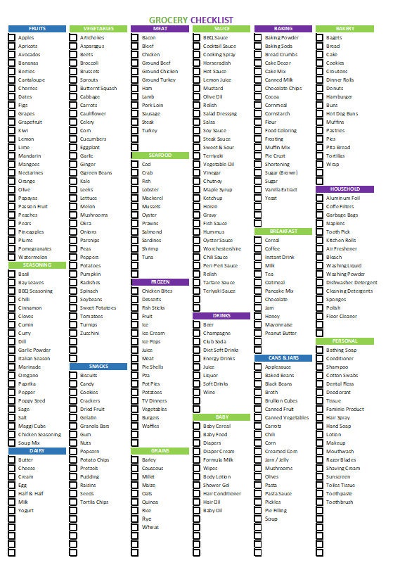 Time-saving Weekly Meal Planning Organizer With Printable Grocery List ...