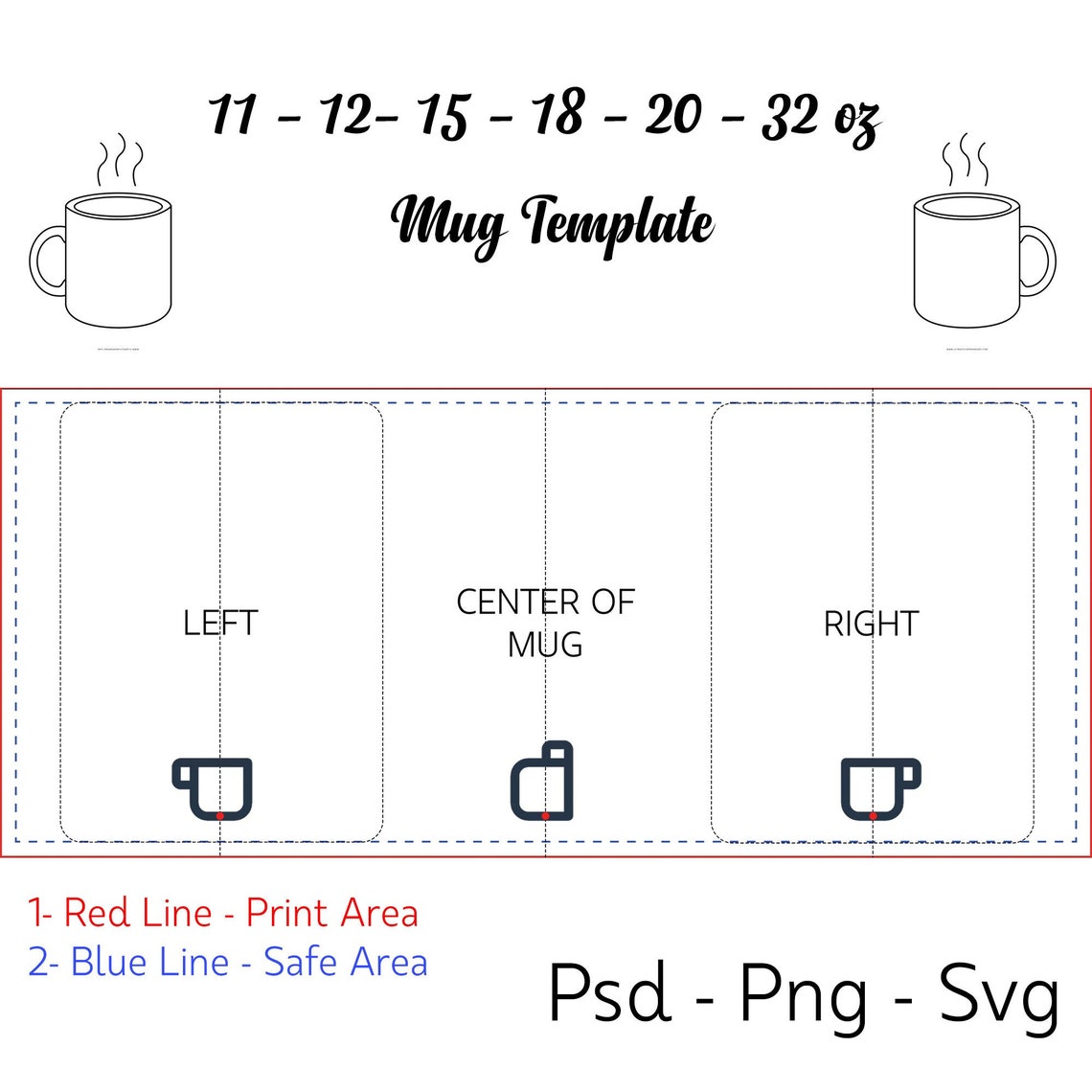 Complete Mug Design Templates Bundle for 15oz, 11oz, and 12oz Cups ...