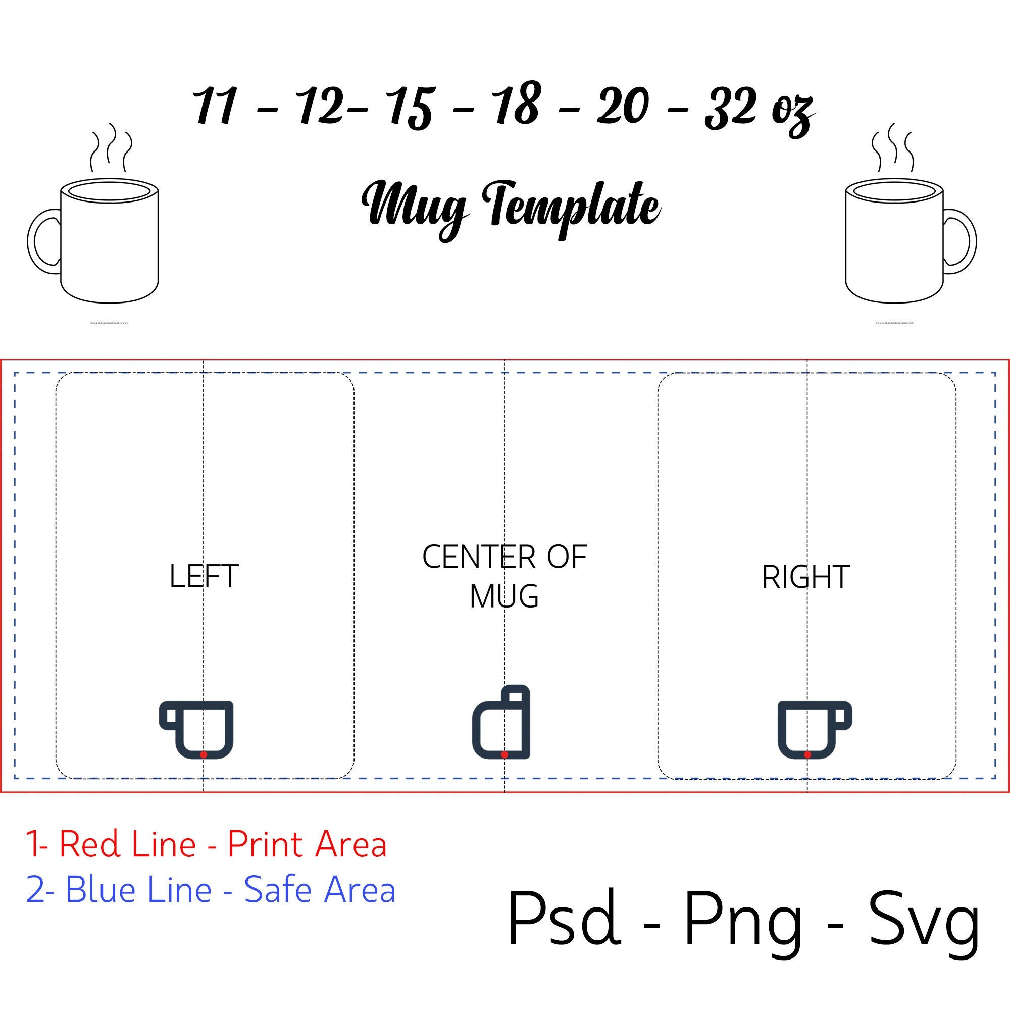 Complete Mug Design Templates Bundle for 15oz, 11oz, and 12oz Cups ...