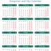 2026 Gregorian & Hijri Calendar Printable – Green Islamic Design ...