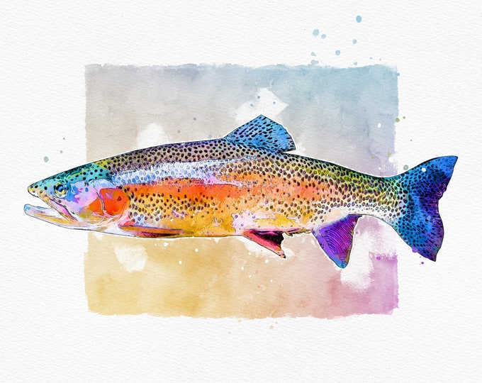 Rainbow Trout Stl, 3d Trout Stl, Fishing Stl, Rainbow Trout Model ...