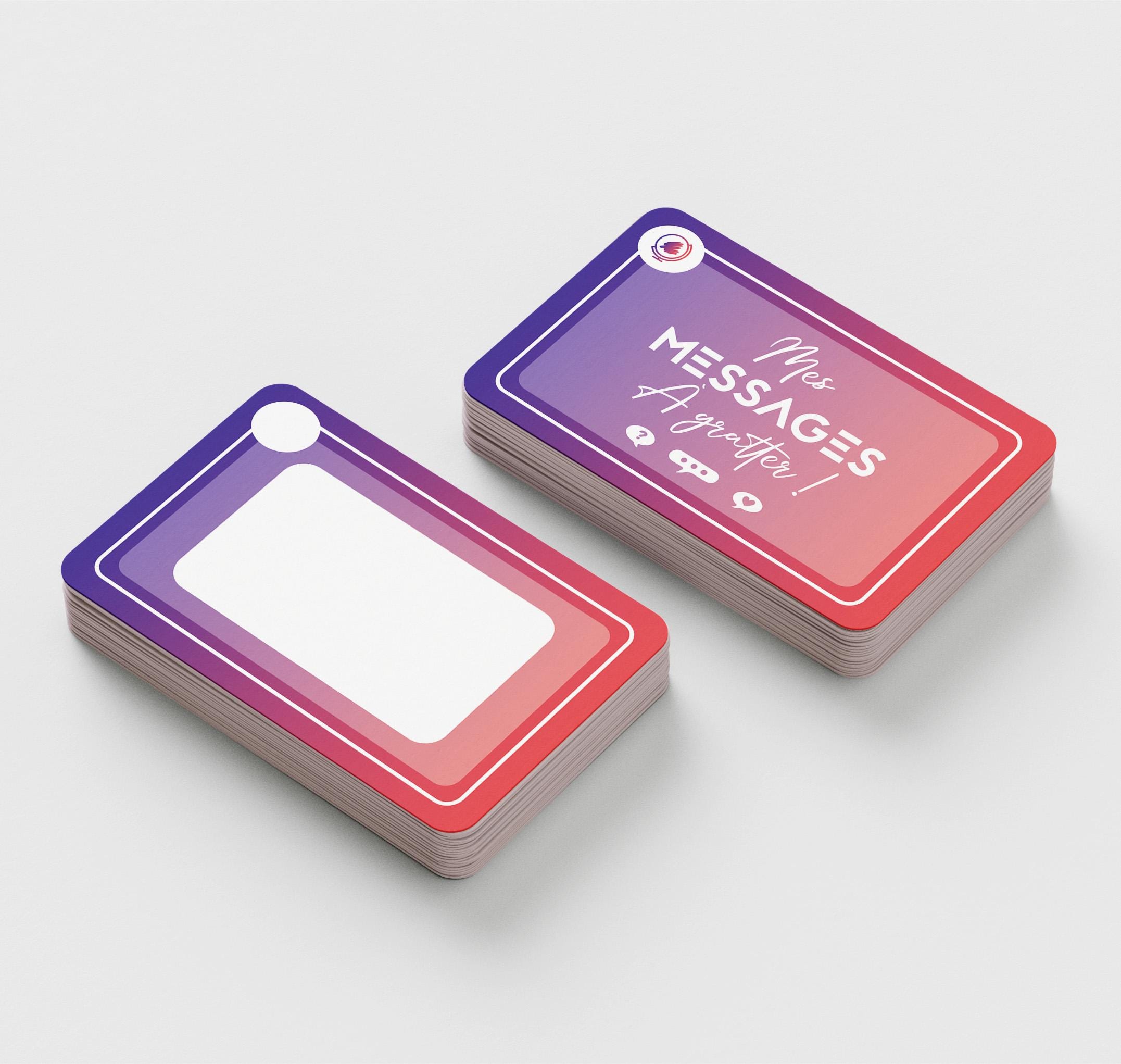 Coffret de messages personnalisables à gratter – 52 messages ...