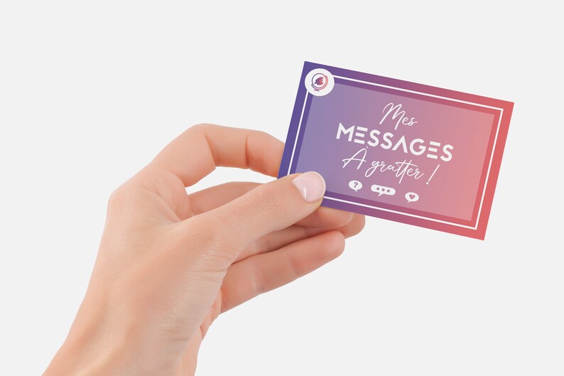 Coffret de messages personnalisables à gratter 52 messages ...