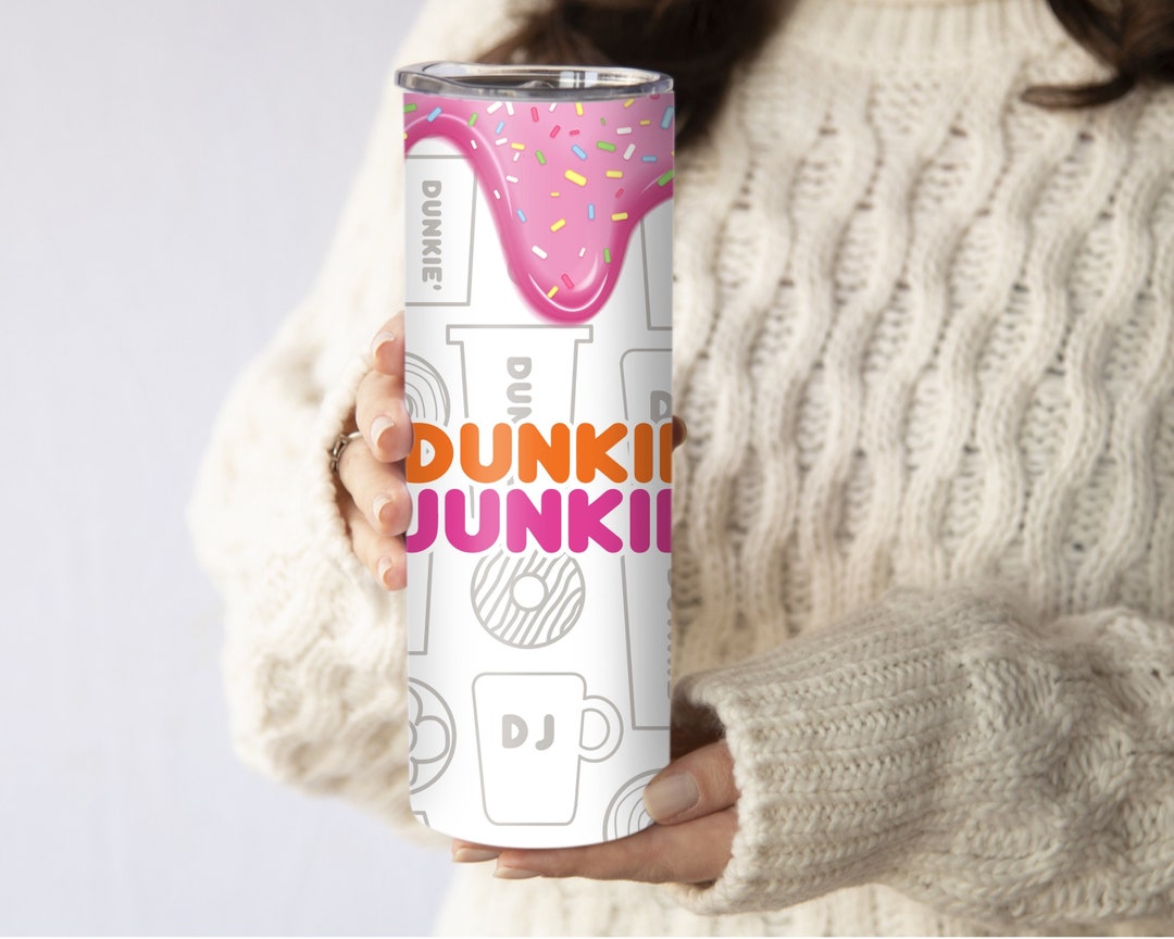 Dunkin Donuts Inspired Tumbler Inspired Dunkie Junkie Pink - Etsy