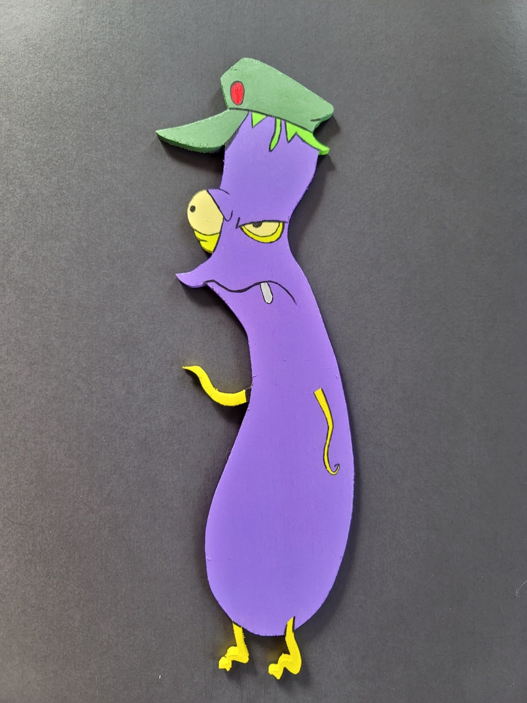 Angry Eggplant Courage the Cowardly Dog Magnet - Etsy
