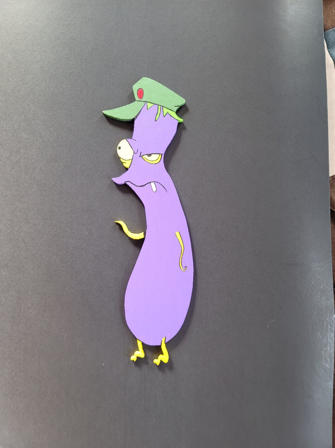 Angry Eggplant Courage the Cowardly Dog Magnet - Etsy