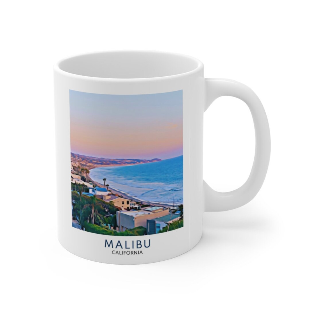 Malibu Gifts, Malibu Mug, Coffee Mug, California Mug, Malibu Souvenir ...