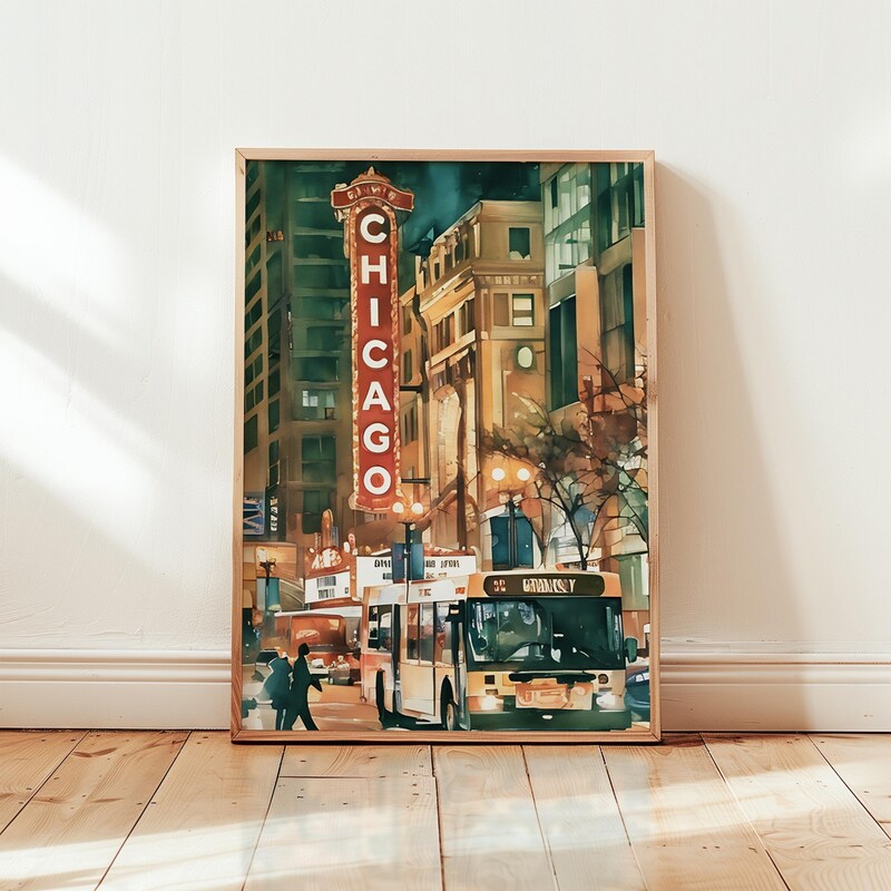 Chicago Wall Art - Etsy