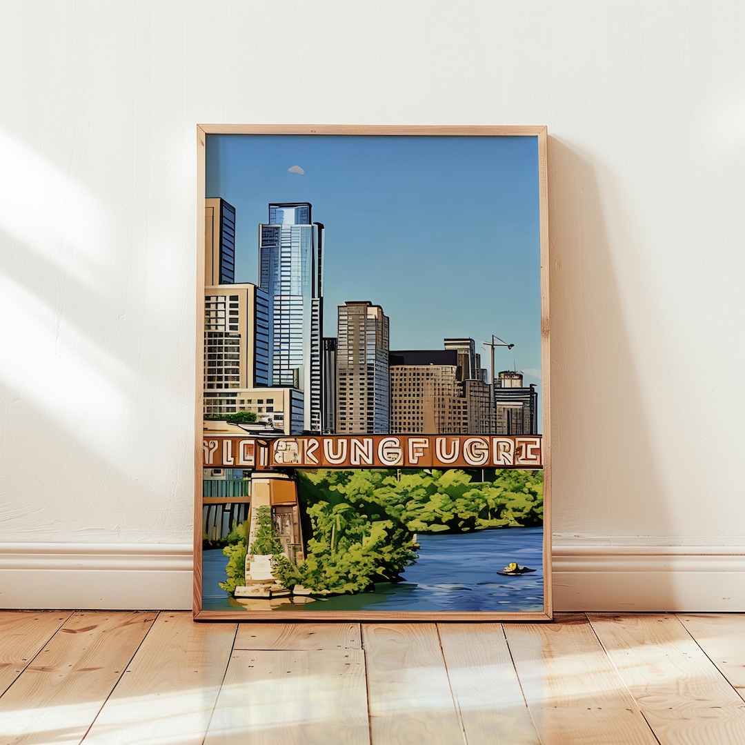 Austin Travel Print, Austin Poster, Austin Art, Watercolor Art, Austin ...
