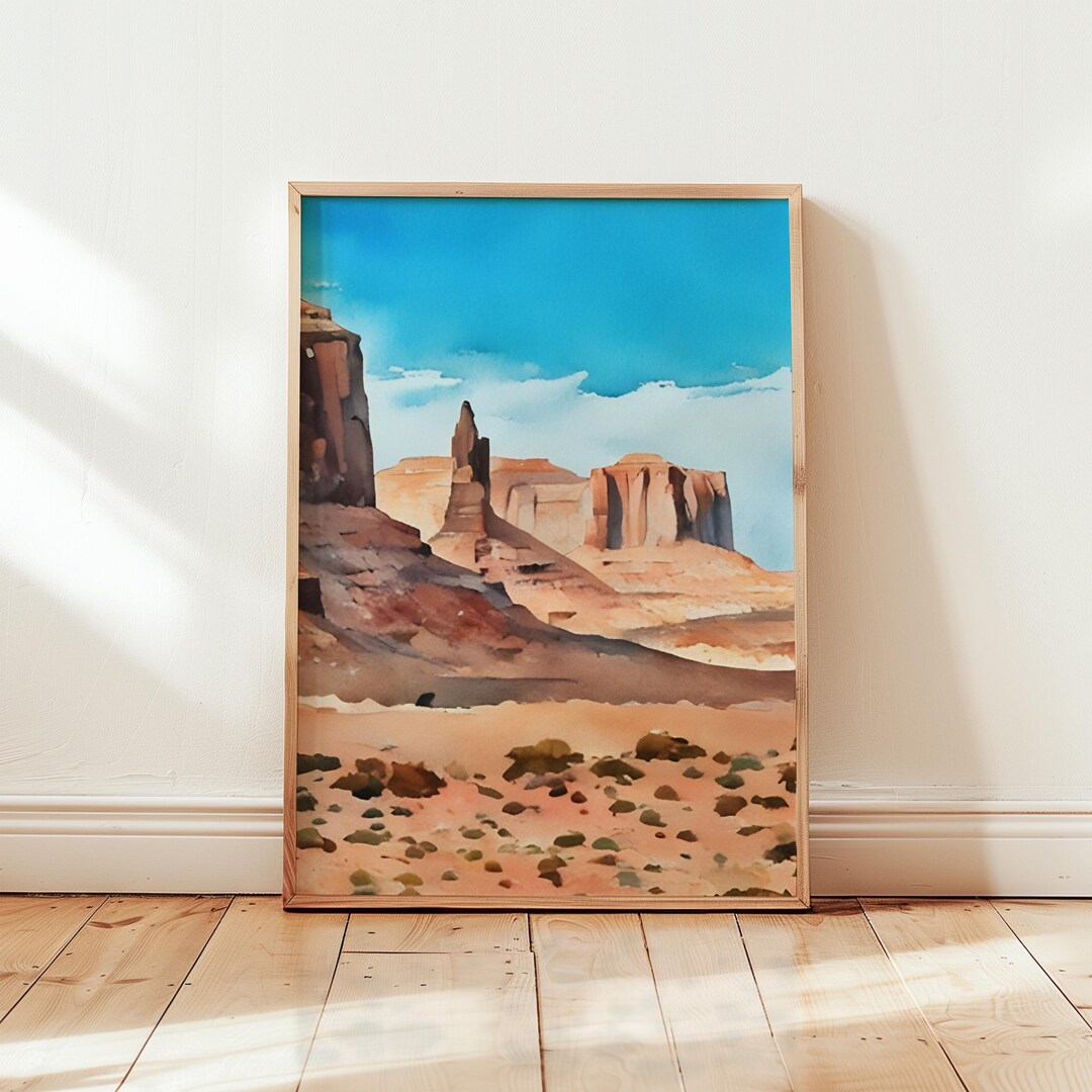 Arizona Art Print, Arizona Wall Art, Watercolor Art Painting, Arizona ...