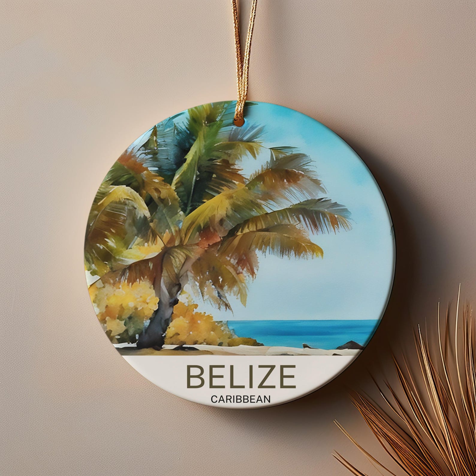 Belize Ornament, Christmas Gift, Belize Travel Gift, Vacation Keepsake ...