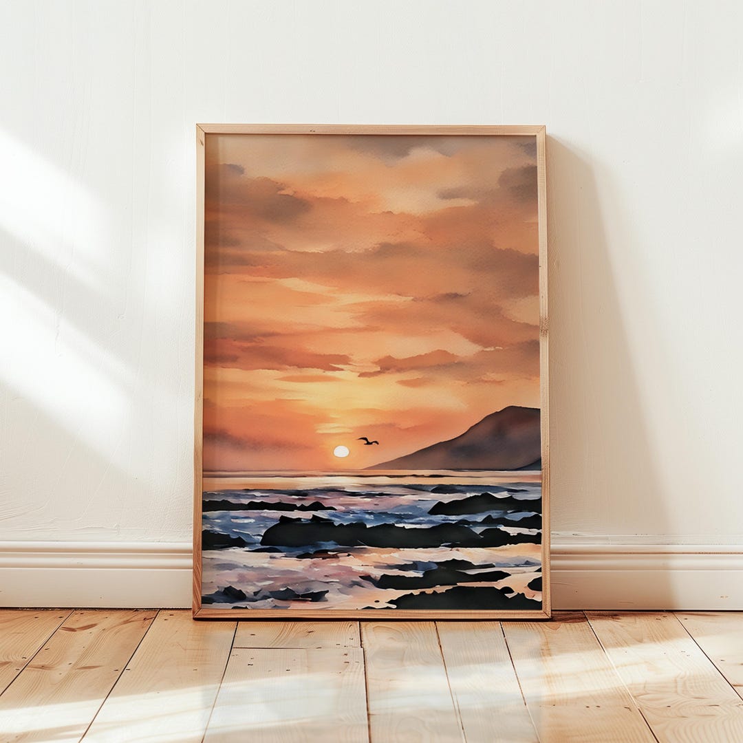 Cayucos Watercolor Painting, Cayucos Art Print, Cayucos Wall Art ...