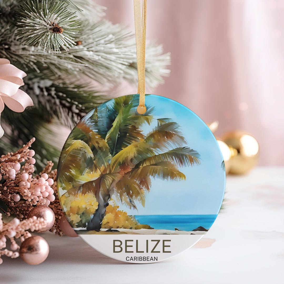 Belize Ornament, Christmas Gift, Belize Travel Gift, Vacation Keepsake ...