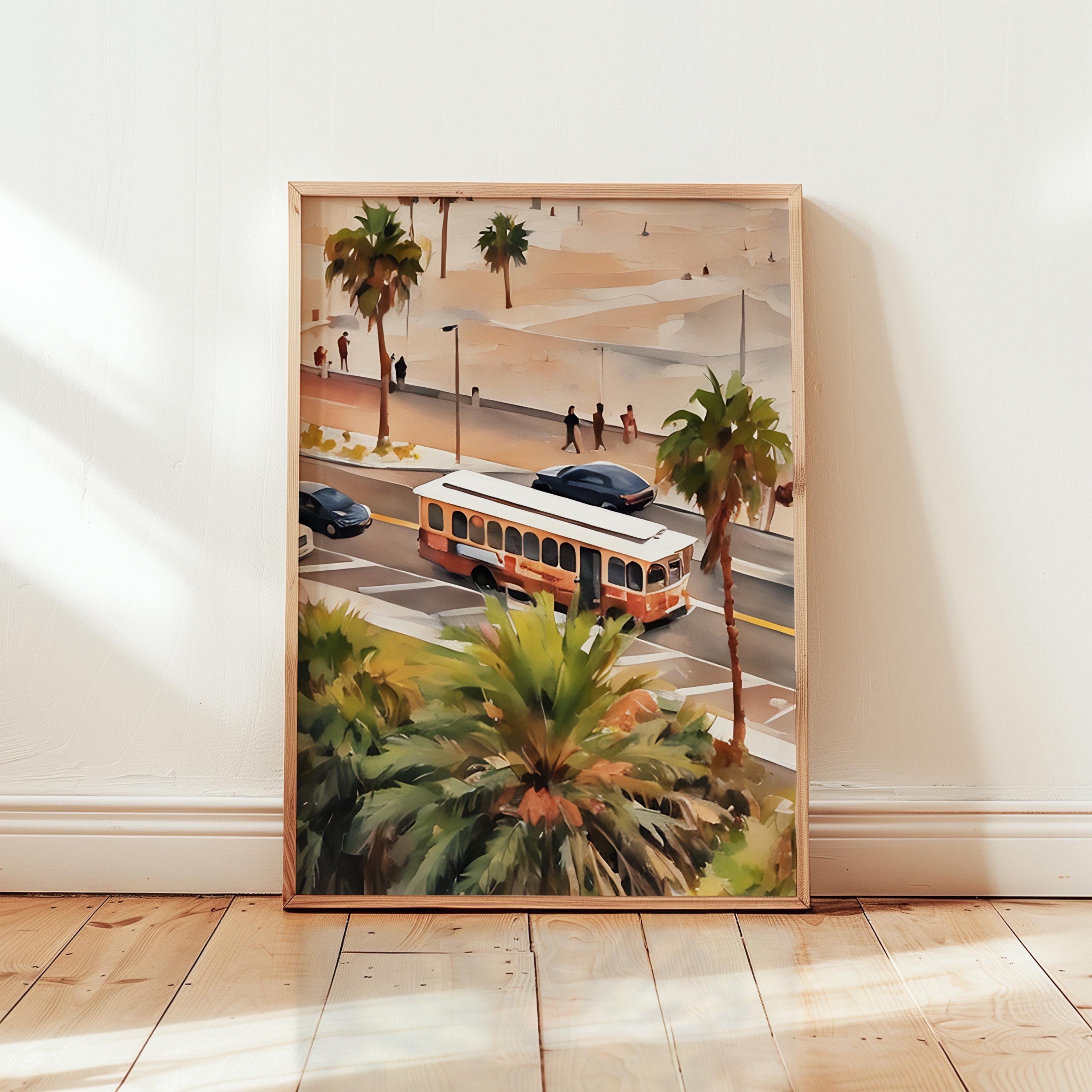 Miami Watercolor Art, Miami Wall Art, Miami Painting, Miami Artwork ...