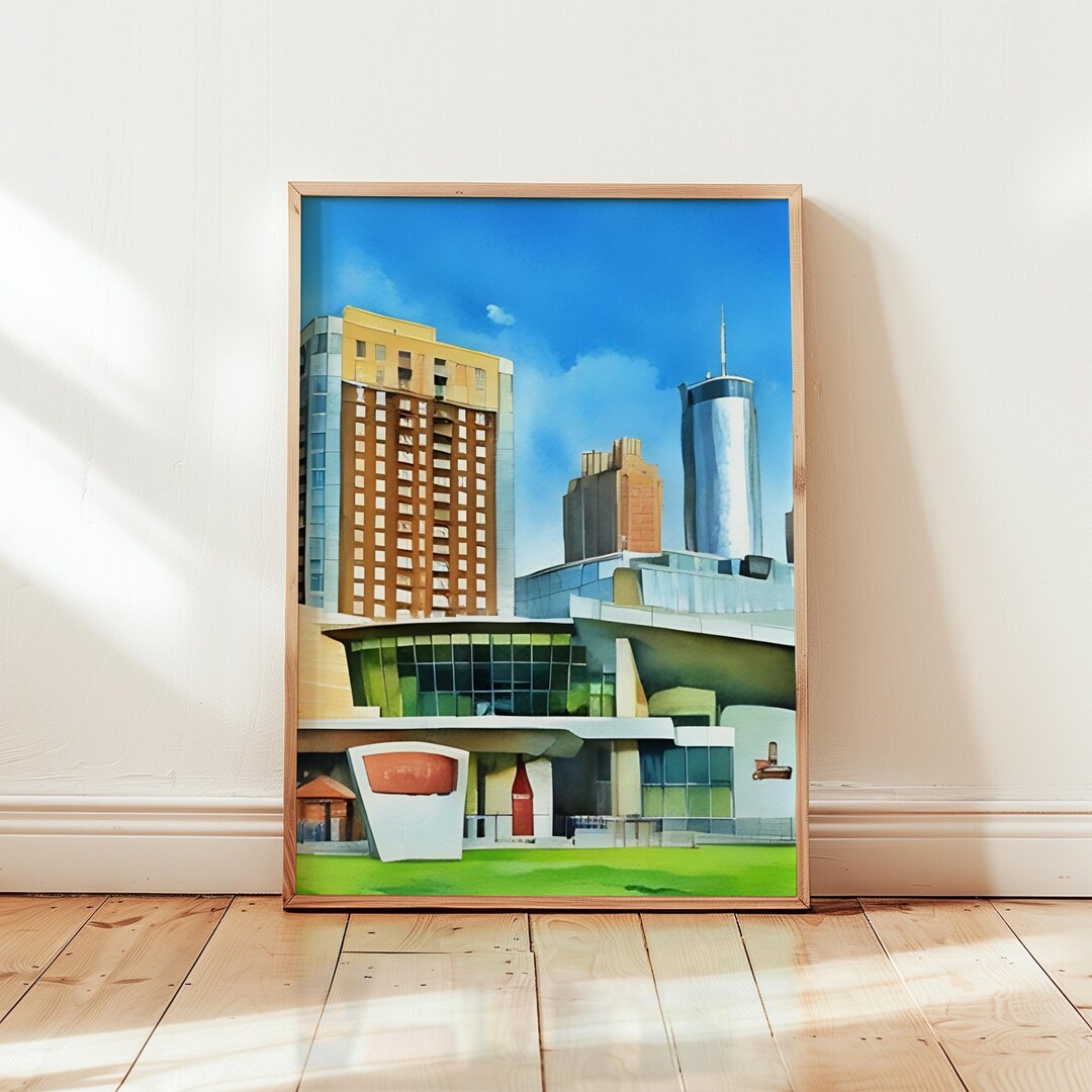 Atlanta Art Print, Atlanta Wall Art, Watercolor Art Painting, Atlanta ...