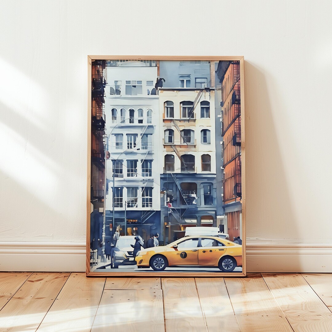Soho Watercolor Painting, Soho Art Print, Soho Wall Art, Travel Poster ...