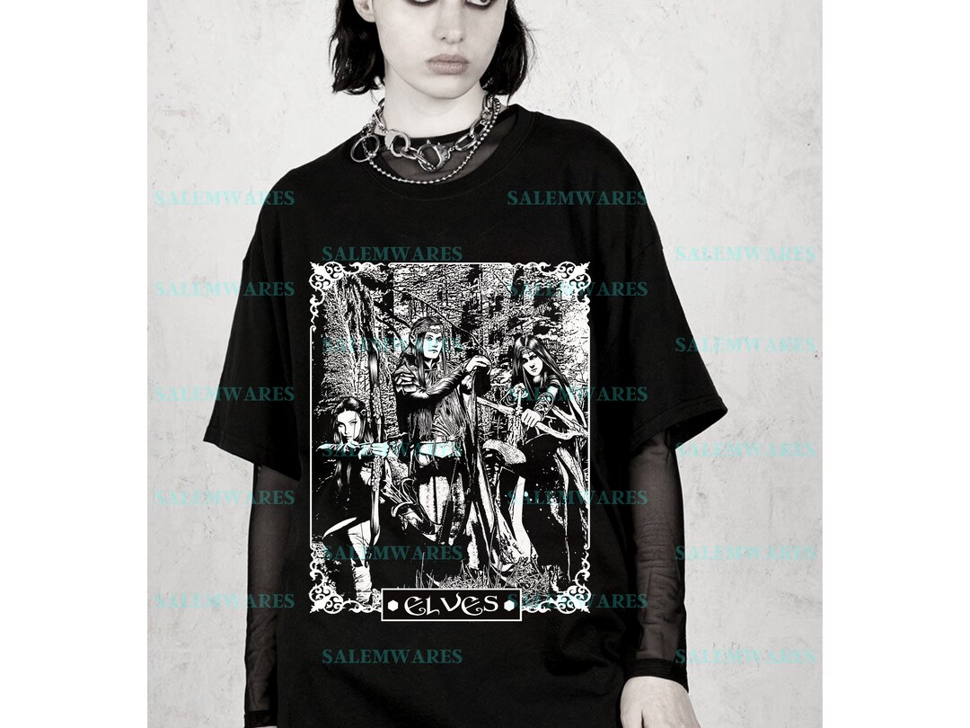 Elves Lore | Elf Shirt | Dark Clothing | Alt Clothing | Witchcraft ...