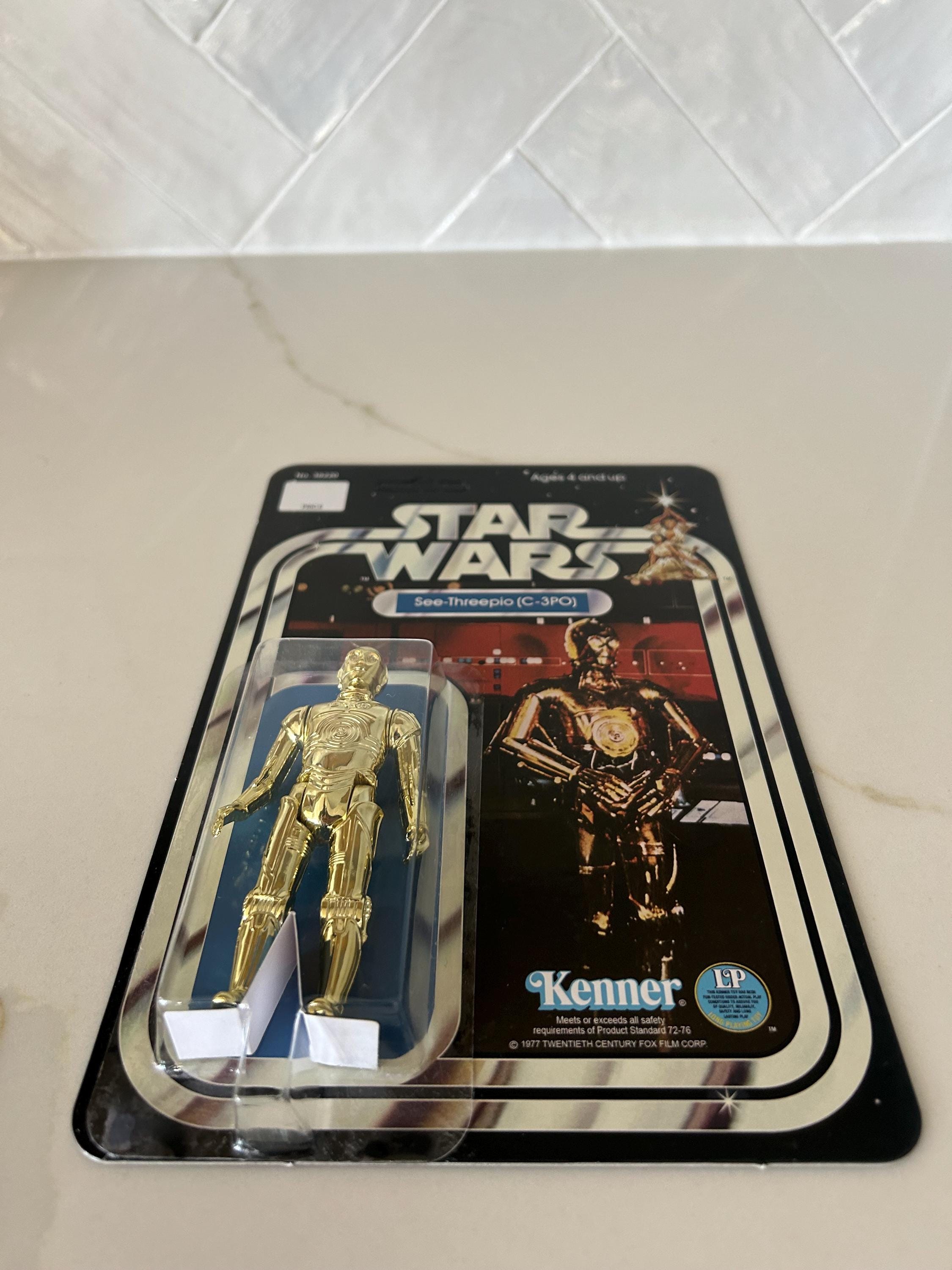 Custom Star Wars First 12 Retro Collection C-3PO on Reproduction Kenner ...
