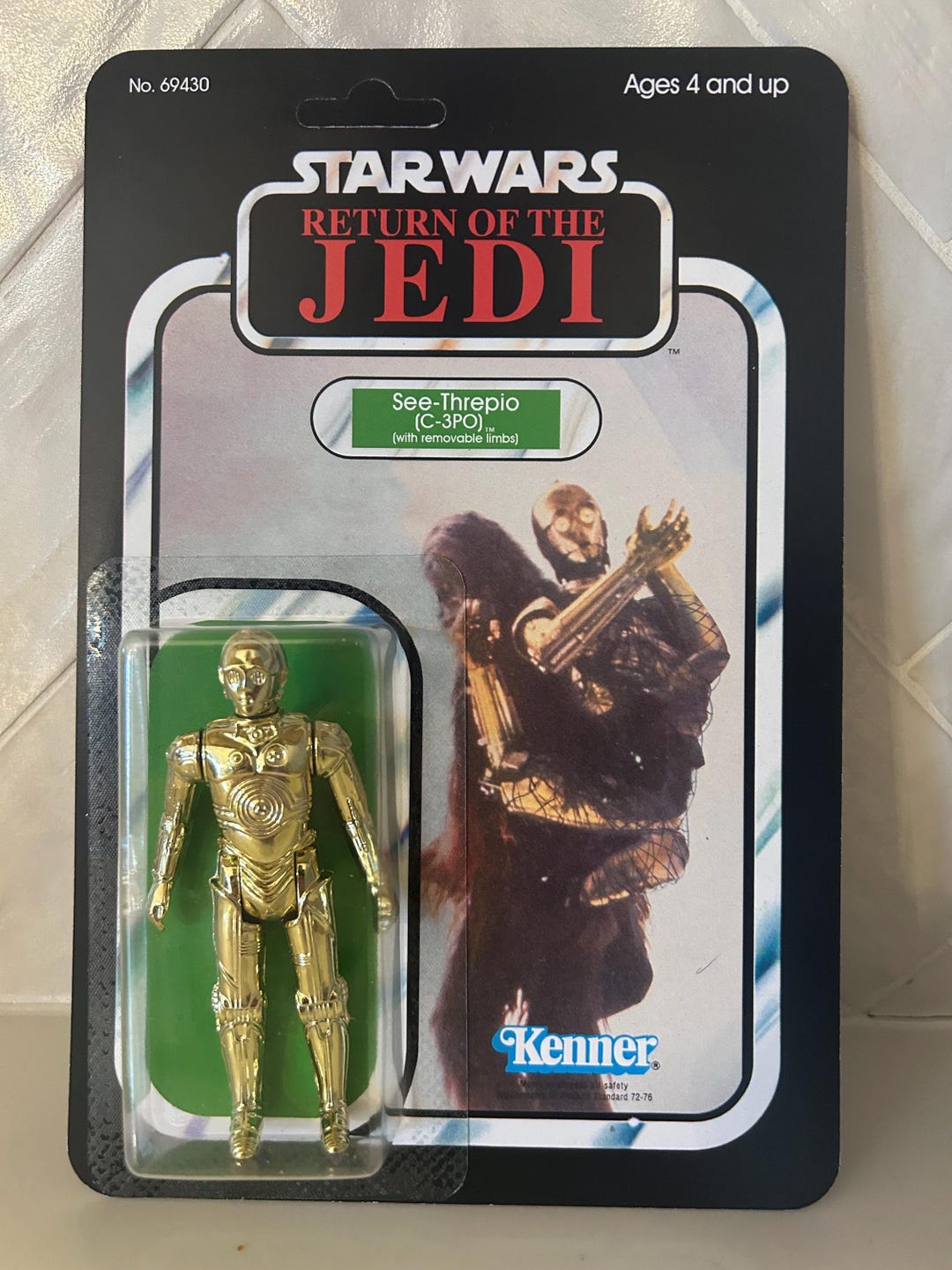 Custom Star Wars Kenner Retro Collection C-3PO on Reproduction Card ...