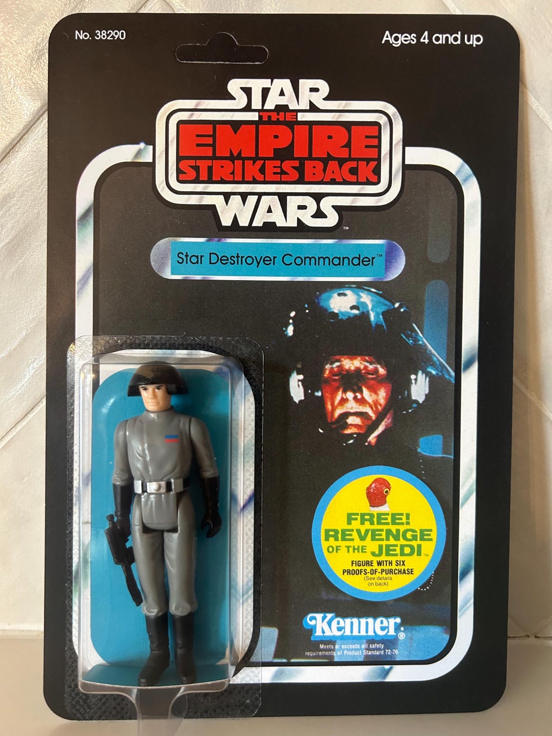 Custom Star Wars Kenner Retro Collection Star Destroyer Commander on a ...